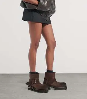 Balenciaga Suede Venom Biker Boots