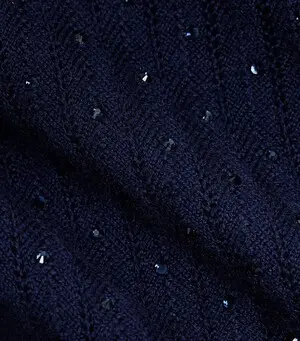 Maje Wool-blend Embellished Ribbed Sweater