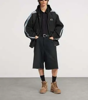 Balenciaga Oversized Contrast-detail Denim Jacket