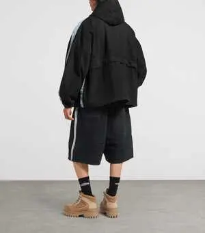 Balenciaga Oversized Contrast-detail Denim Jacket