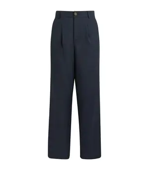 Oliver Peoples Oxford Pleated Wide Leg Trousers