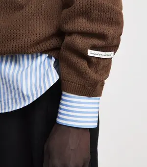 ABOUT:BLANK Knitted Long-sleeve Polo Shirt