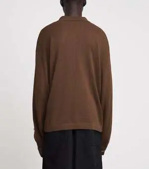 ABOUT:BLANK Knitted Long-sleeve Polo Shirt