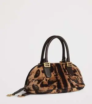 Balenciaga Mini Leather Bolero Bowling Bag