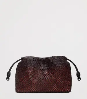 Loewe Medium Woven Leather Flamenco Clutch Bag