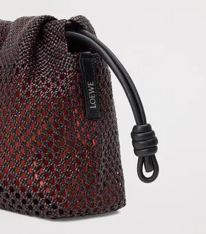 Loewe Medium Woven Leather Flamenco Clutch Bag