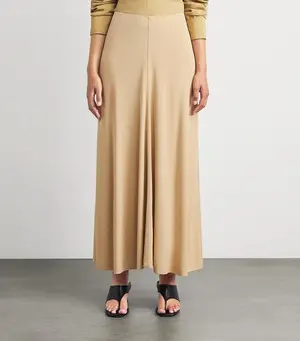 TOTEME Jersey Flared Maxi Skirt