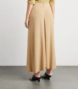 TOTEME Jersey Flared Maxi Skirt