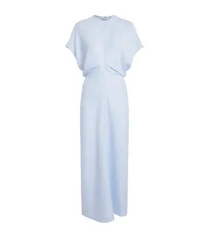 TOTEME Slubbed Slouch-waist Midi Dress