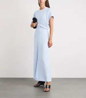 TOTEME Slubbed Slouch-waist Midi Dress