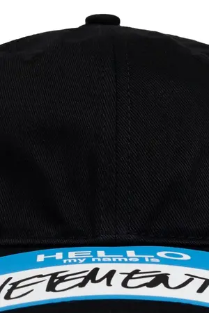 Vetements Logo Detailed Baseball Cap