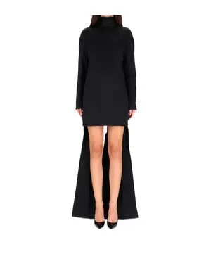 TOM FORD Long Sleeve Asymmetric Mini Dress