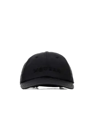 Alexander McQueen Logo Embroidered Baseball Cap - Black