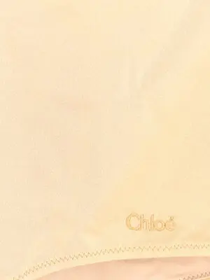 Chloé Lace-trimmed Ruched Bodysuit - Light Brown