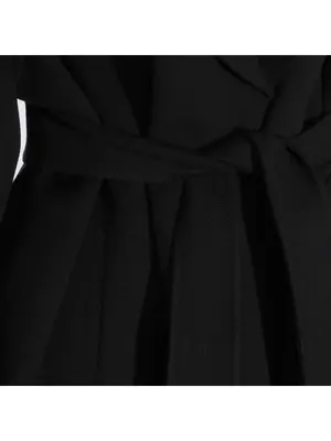 Max Mara Belted Wrap Coat - Black