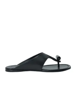 Loewe Open-toe Flat Sandals - Black
