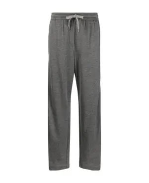 Brunello Cucinelli Jersey Drawstring Track Pants - Black