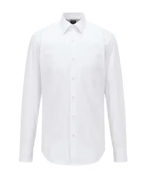 Hugo Boss Regular-fit Poplin Shirt - White