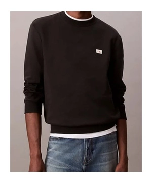 Calvin Klein Patch Crewneck Sweater - Black