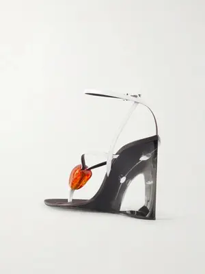 Alaïa Invisible 90 Embellished High-heeled Sandals