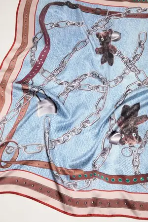 Acne Studios Chain-print Scarf