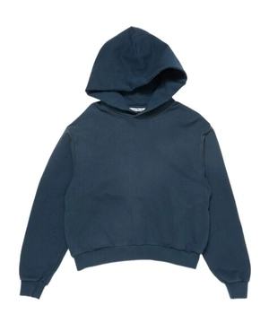 Acne Studios Logo Graphic Hooded Sweatshirt - Dark Blue