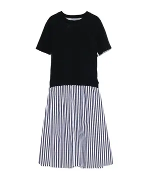Sacai Short Sleeve Dress