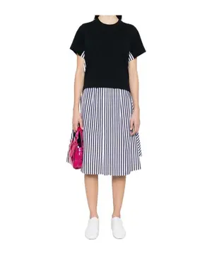 Sacai Short Sleeve Dress