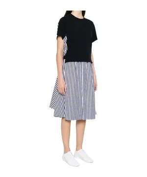Sacai Short Sleeve Dress