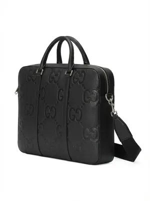 Gucci Jumbo Gg Zipped Laptop Bag