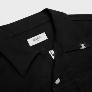Celine Trucker Jacket In Heavy Cotton Twill