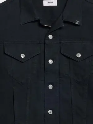 Celine Trucker Jacket In Heavy Cotton Twill