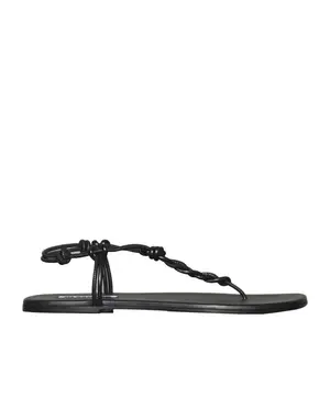 JIL SANDER Knotted-strap Slip-on Flat Sandals