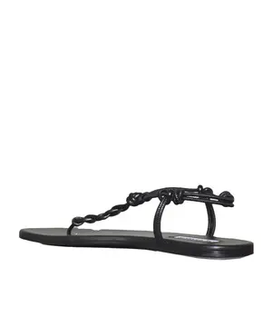 JIL SANDER Knotted-strap Slip-on Flat Sandals