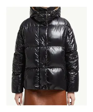 Moncler Parana Hooded Short Down Jacket - Black