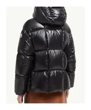 Moncler Parana Hooded Short Down Jacket - Black