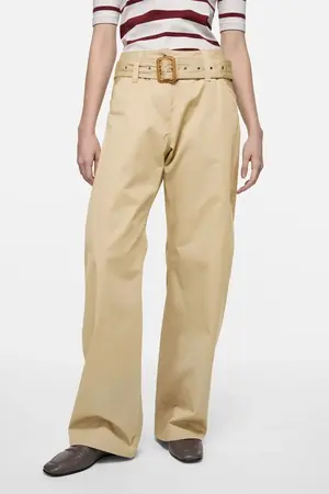 Acne Studios Twill Trousers With Belt