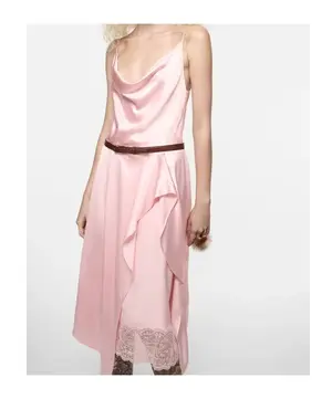 Acne Studios Shiny Satin Slip Dress