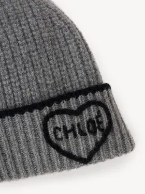 Chloé Logo Intarsia Knit Beanie