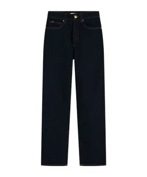 Tommy Hilfiger Logo-patch Straight-leg Jeans - Black