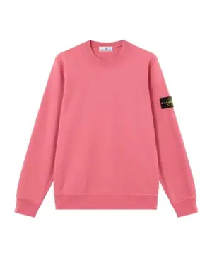 Stone Island Regular-fit Crewneck Sweatshirt With Raglan Sleeves - Geranium