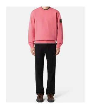 Stone Island Regular-fit Crewneck Sweatshirt With Raglan Sleeves