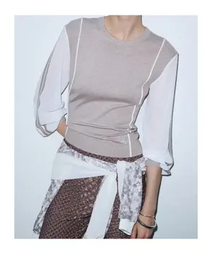 Liu Jo Sweater With Georgette Insert