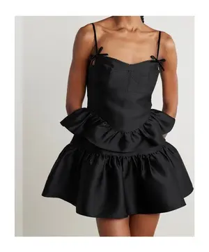 SHUSHU/TONG Bow-decorated Ruffle Dress