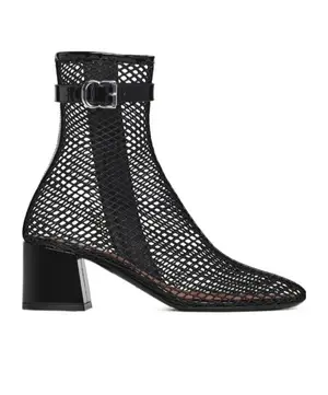 Alaïa Fishnet Ankle Boots