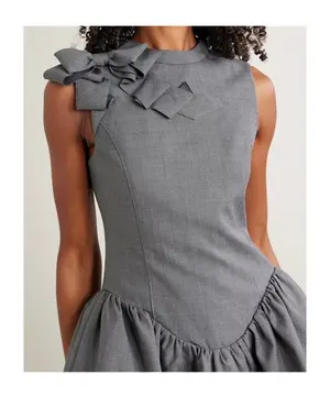 SHUSHU/TONG Bow-decorated Sleeveless Dress