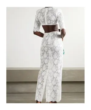 SHUSHU/TONG Hollowed-out Lace Dress