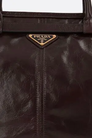 Prada Bonnie Large Leather Handbag