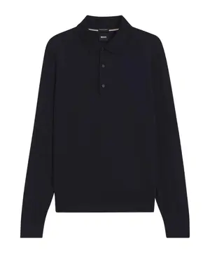 Hugo Boss Polo-collar Long-sleeve Sweater