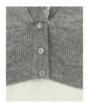 Ermanno Scervino Cropped Lace Trim Cardigan